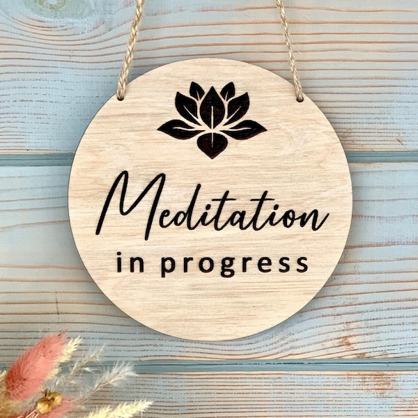 Meditation Sign - Etsy