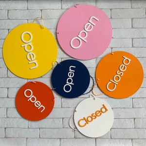 Open Closed Sign Orange Sign Business Sign Storefront Sign Shop Open ...