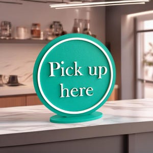 Pick up Here Sign Standing Sign Coffee Shop Sign Cafe Sign Bakery Sign ...