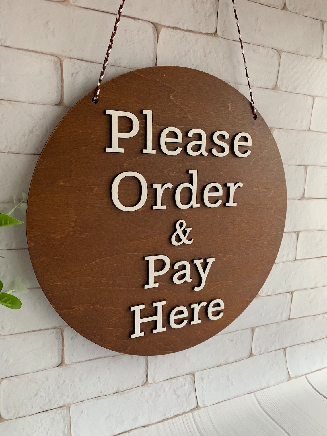 Please Order and Pay Here Sign Coffee Shop Sign Cafe Sign Bakery Sign ...