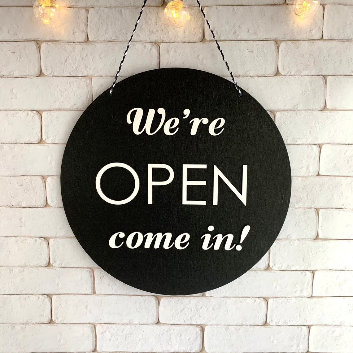 We Are Open Come in Shop Open Sign Coffee Shop Sign Business Sign ...