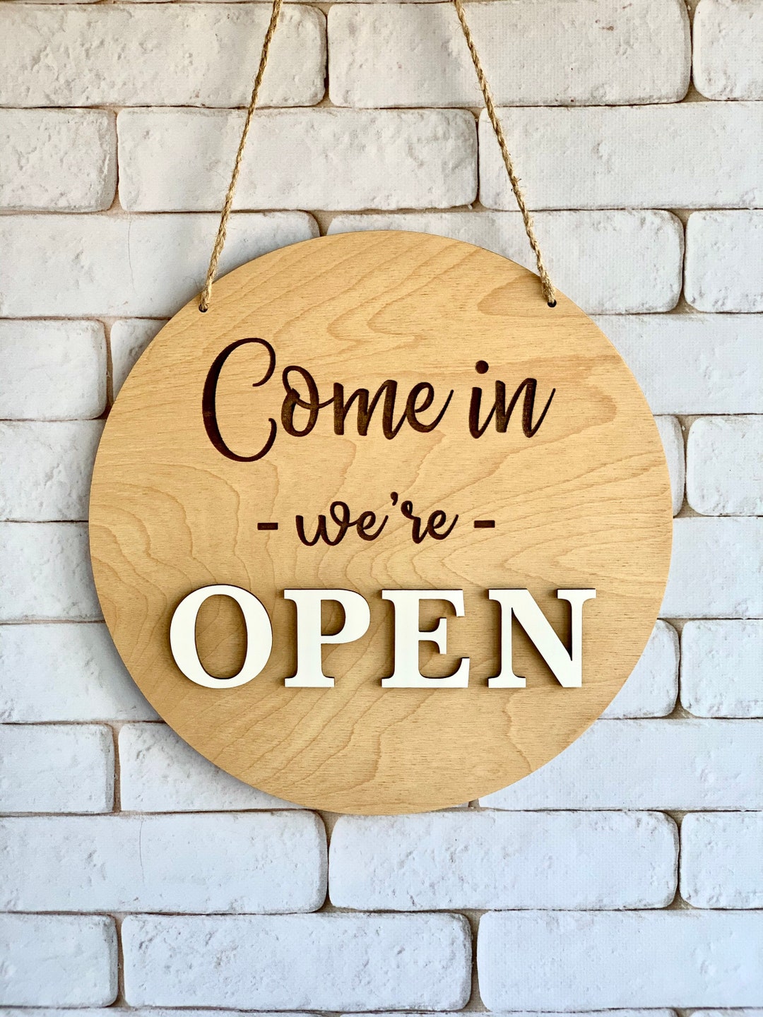 Come in We’re Open Sign Closed Sign Business Sign Storefront Sign Shop ...