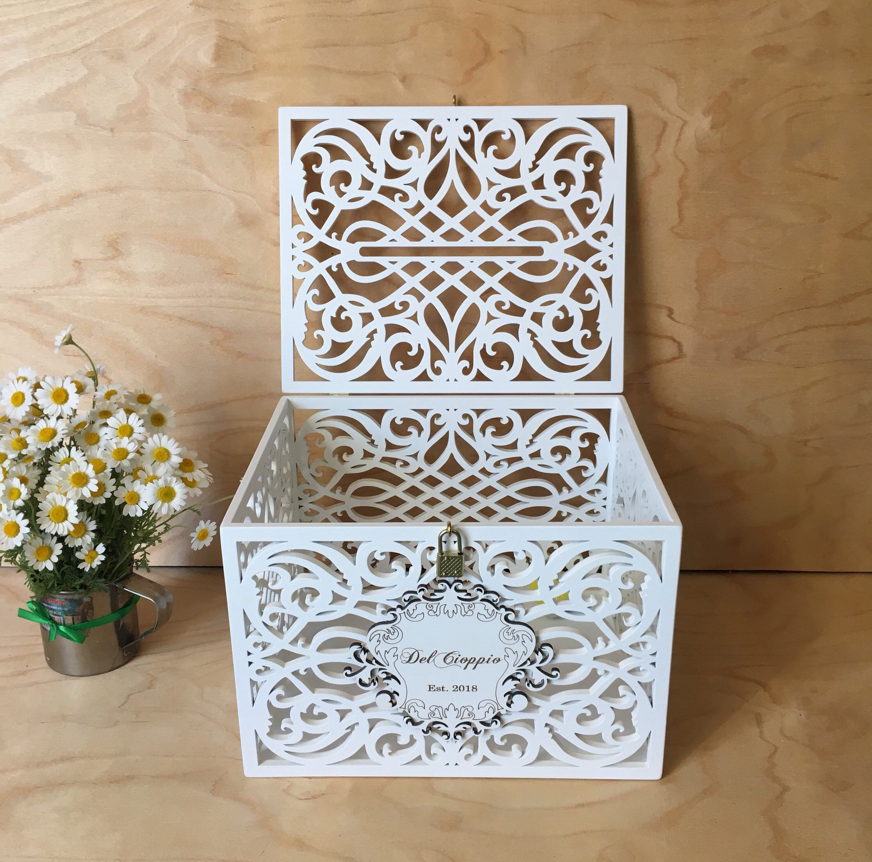 Quinceanera Card Box Sweet 15 Birthday Card Holder Quinceanera Party ...