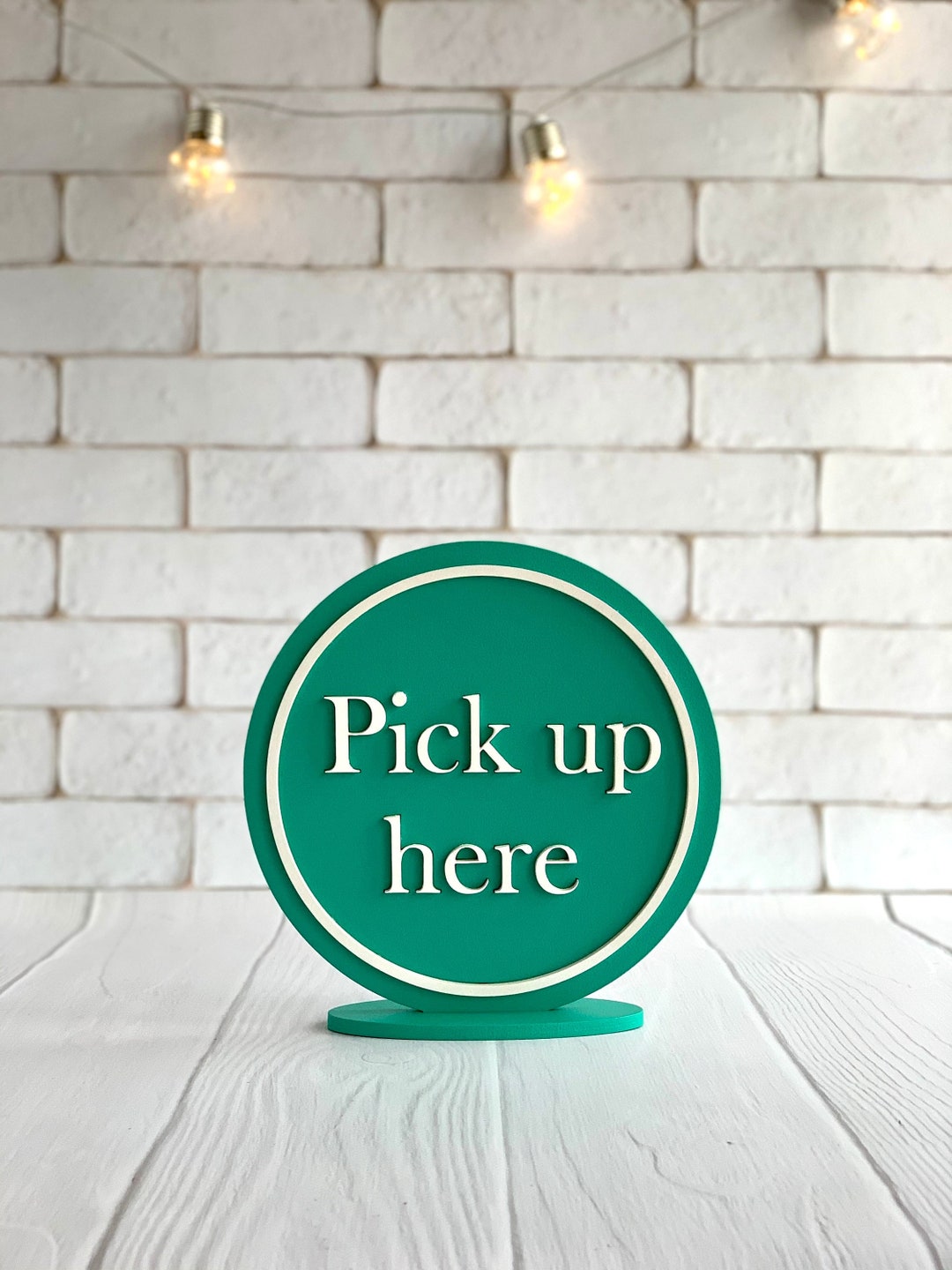 Pick up Here Sign Standing Sign Coffee Shop Sign Cafe Sign Bakery Sign ...
