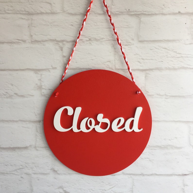 Open Closed sign Business sign Storefront sign Shop open sign | Etsy