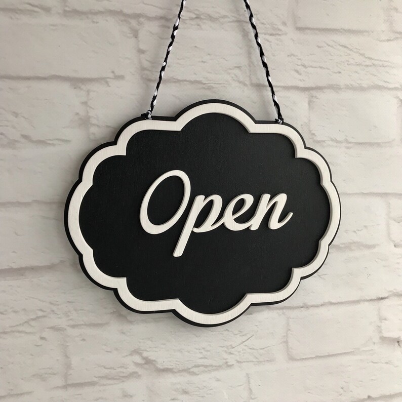 Open Closed sign Business sign Storefront sign Shop open sign | Etsy
