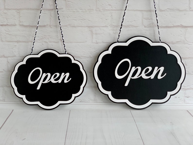 Open Closed Sign Business Sign Storefront Sign Shop Open Sign - Etsy