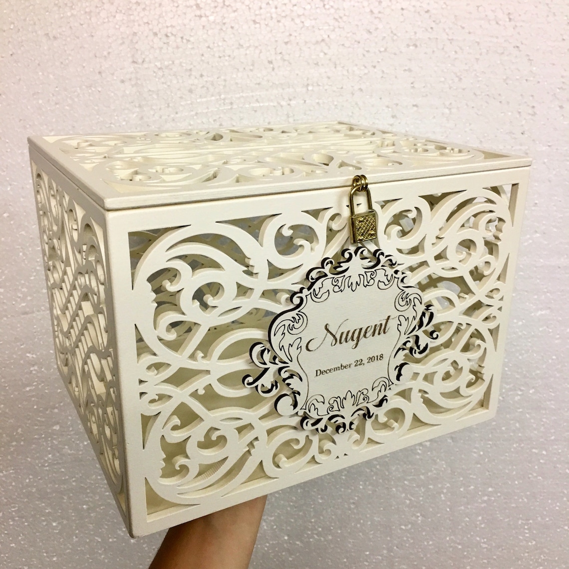 Quinceanera card box Sweet 15 Birthday Card holder Quinceanera | Etsy