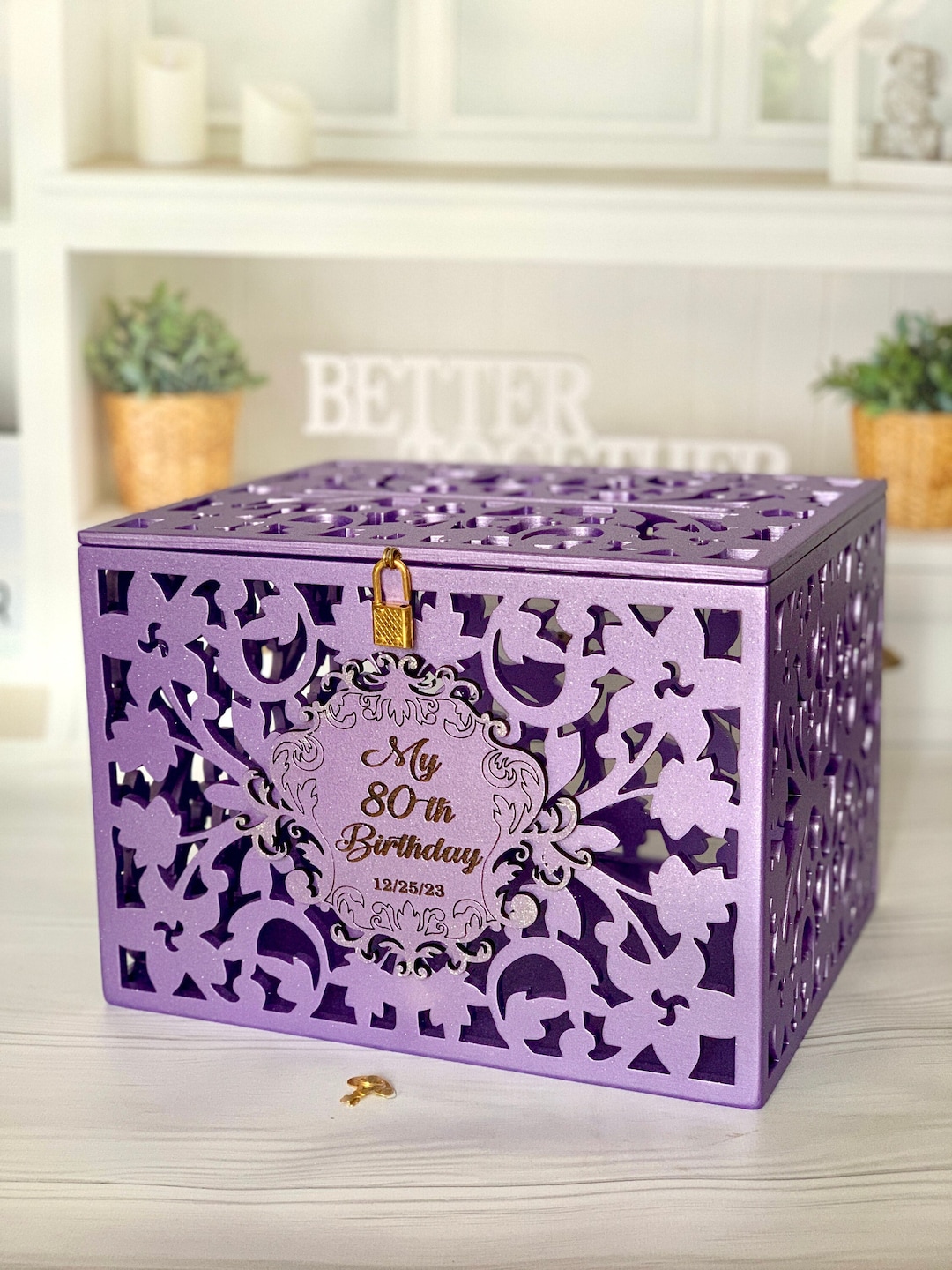 Birthday Card Box Quinceanera Sweet 15 Sweet 16 Card Holder Quinceanera ...