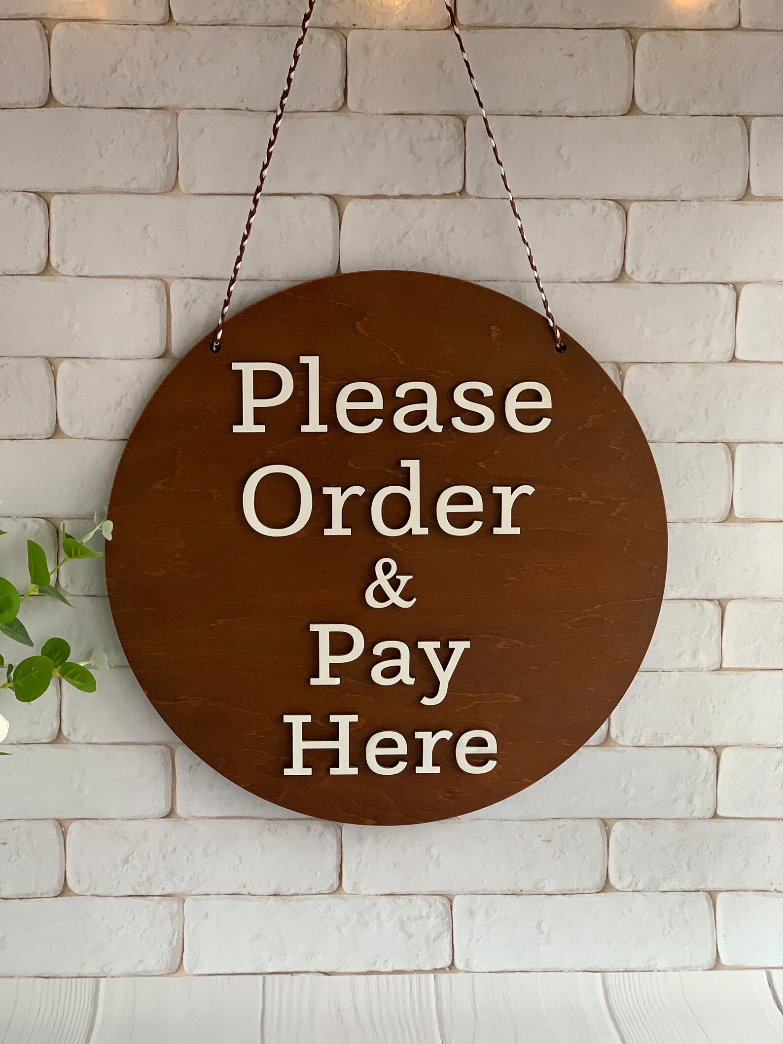 Please Order and Pay Here Sign Coffee Shop Sign Cafe Sign Bakery Sign ...