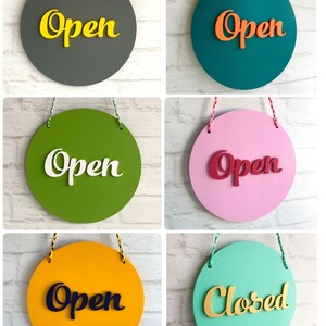 Open Closed Sign Business Sign Storefront Sign Shop Open Sign Wooden ...