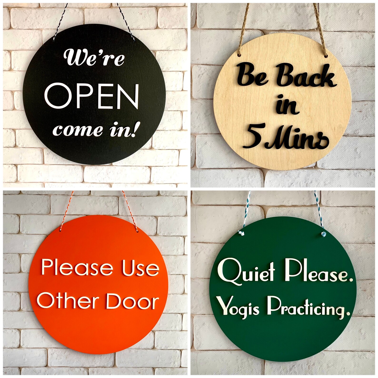 Custom Double Sided Wooden Sign Business Sign Storefront Sign - Etsy