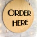 Order Here Sign Restaurant Sign Wooden Sign Business Sign Storefront ...