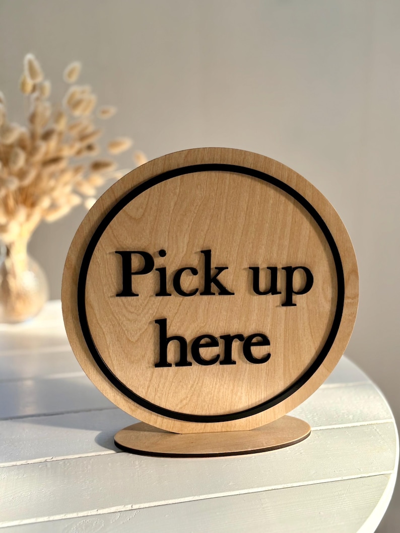 Wooden Order Here Sign | Countertop Cafe Sign | Coffee Shop Order Sign ...