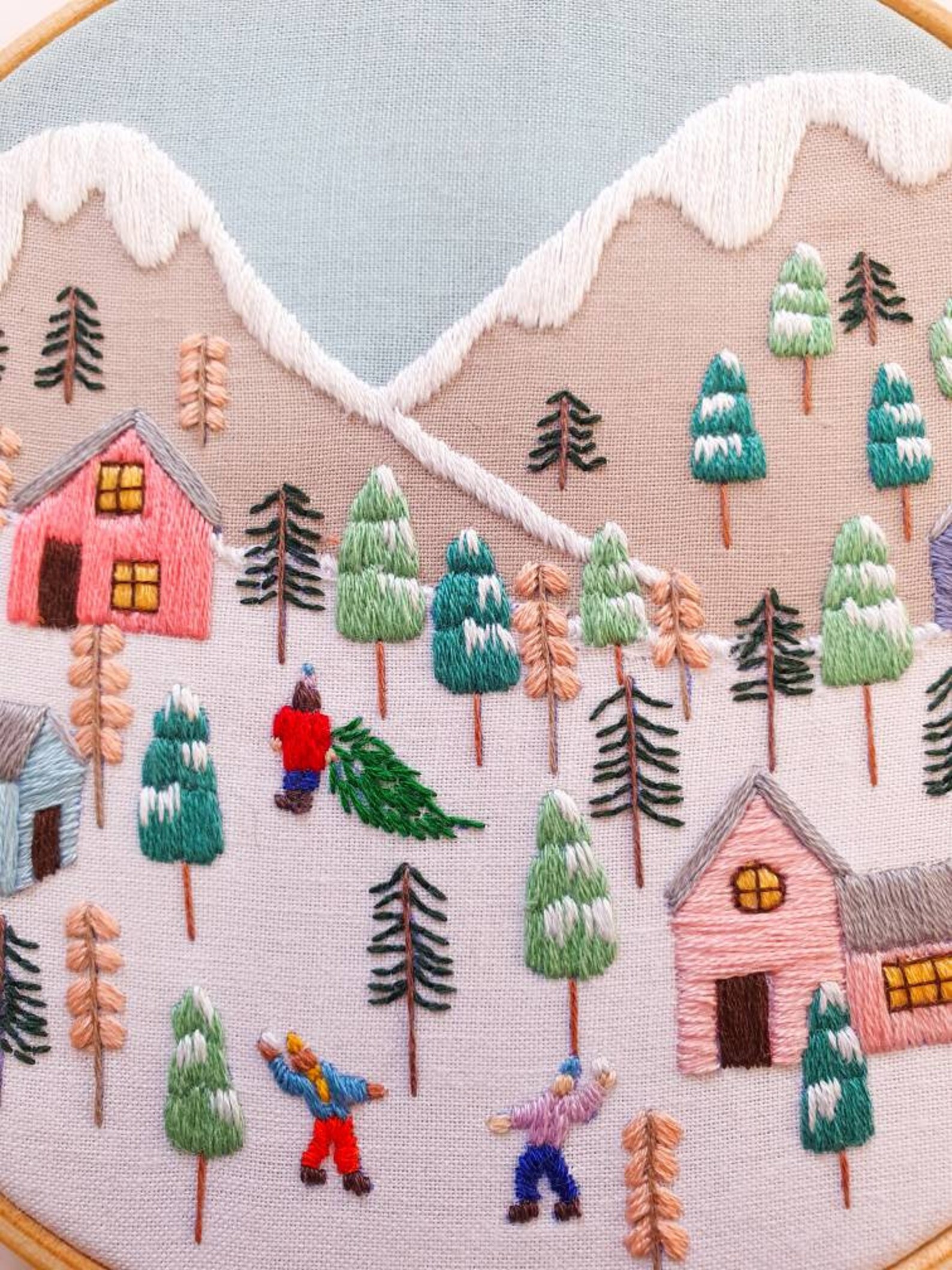 Snowy Scene PDF Digital Instant Download Pattern/ Embroidery - Etsy