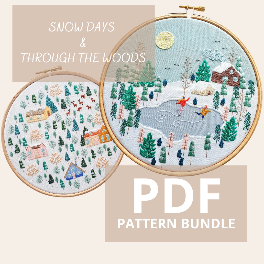 Snow Days & Through the Woods PDF Pattern Bundle Digital - Etsy