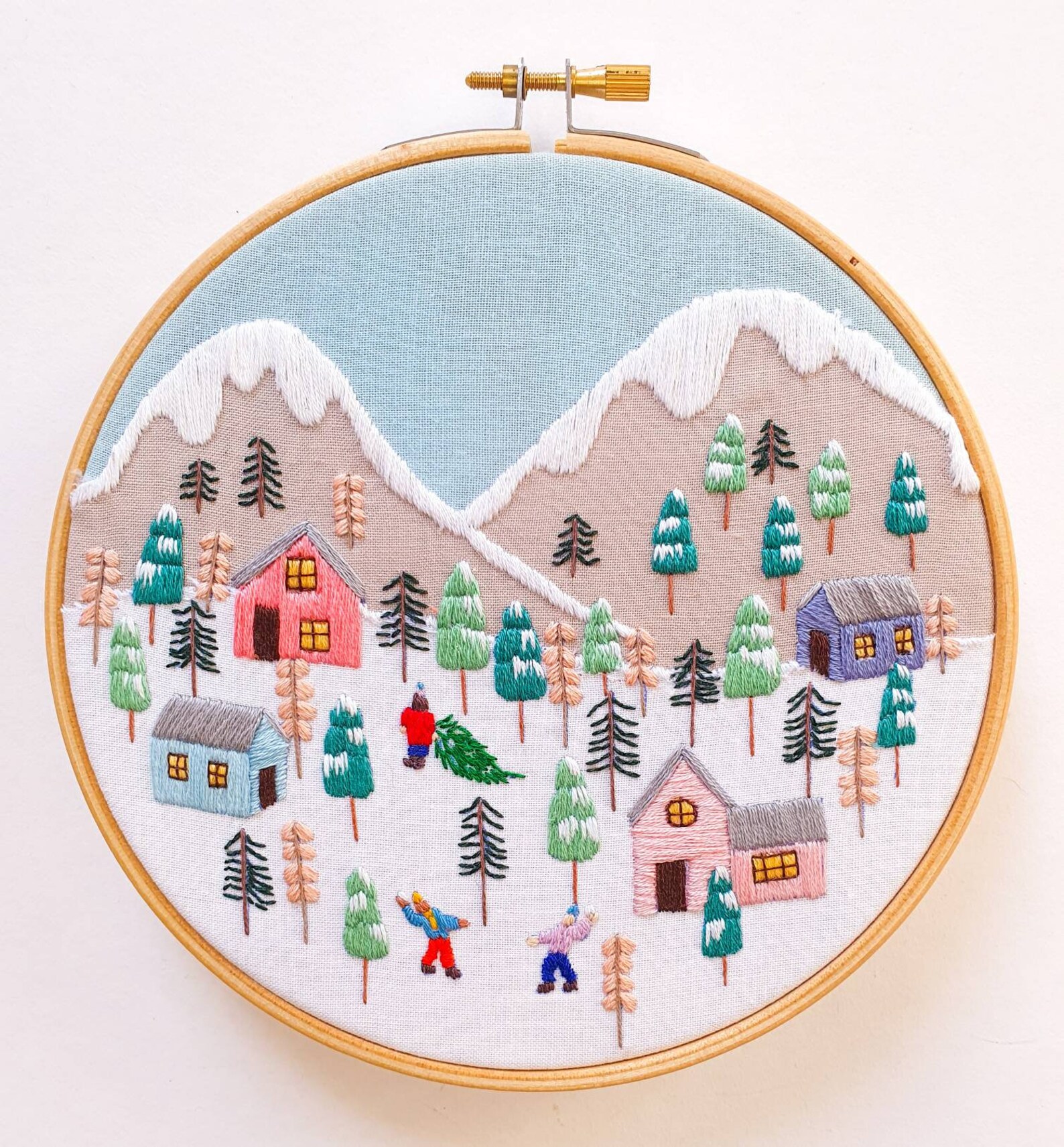 Snowy Scene PDF Digital Instant Download Pattern/ Embroidery - Etsy