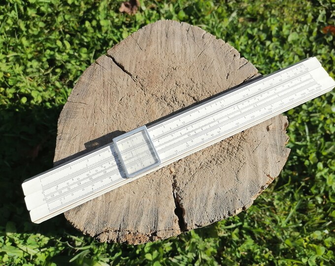 Vintage Slide Ruler 1971, Old Logarithmic Ruler, USSR Slide Ruler ...