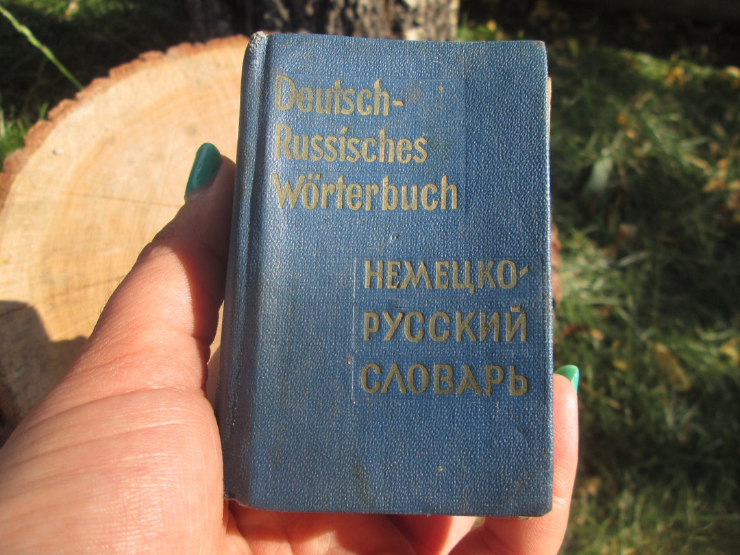 Deutsch-Russisch Wörterbuch, Taschenwörterbuch, Vintage Wörterbuch ...