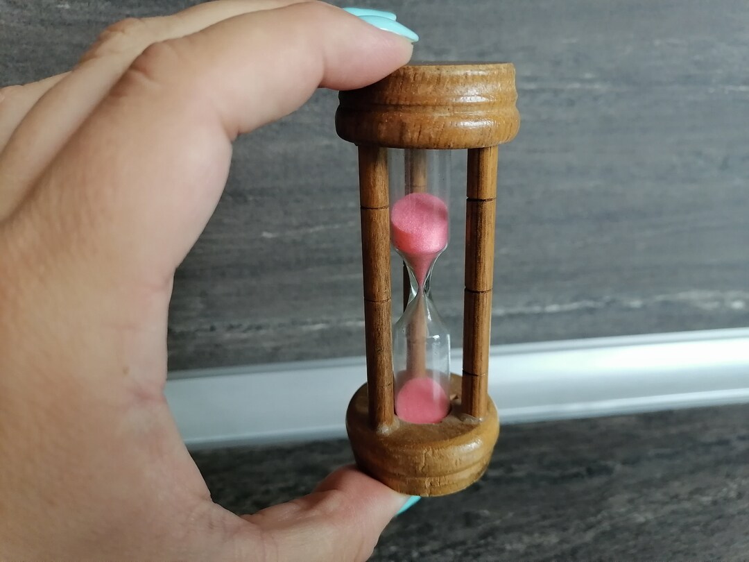 Sand Clock, Wooden Hourglass, Vintage Sand Timer, Vintage Sandglass ...