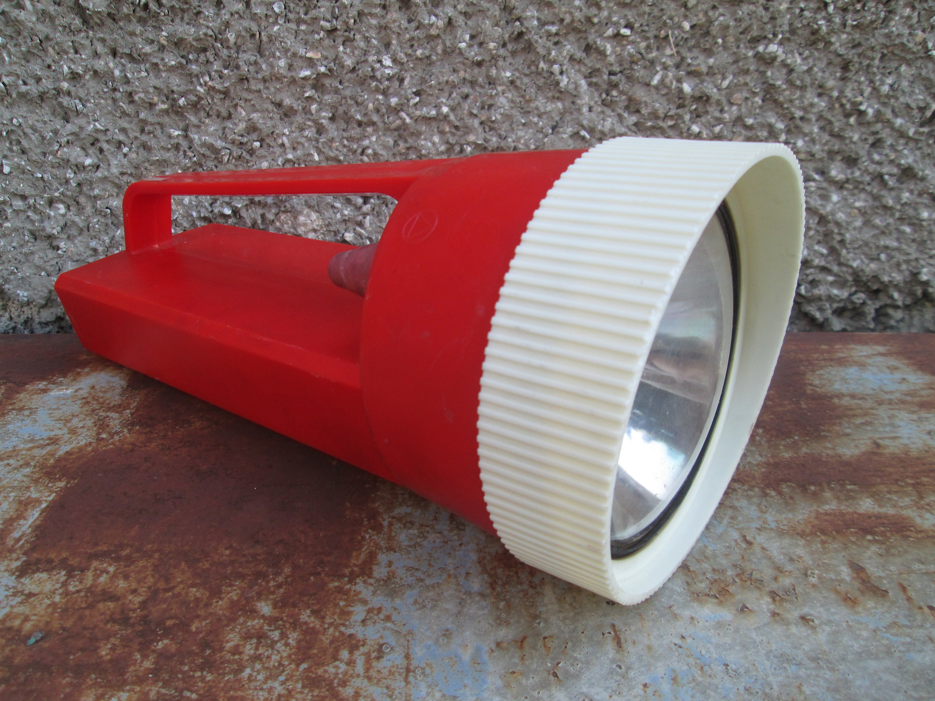 Vintage Flashlight Plastic Flashlight Hand Flashlight Big | Etsy