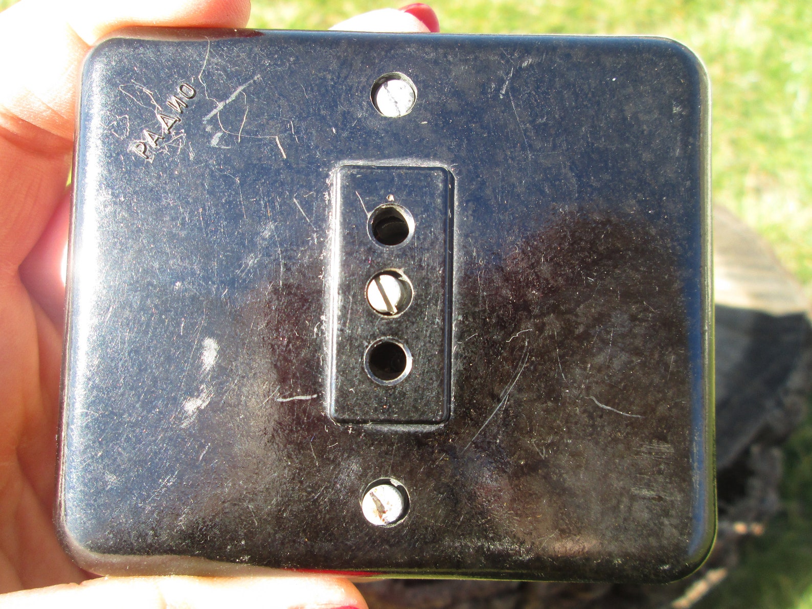 Vintage Bakelite Black Wall Socket: Retro Garage Decor - Etsy UK