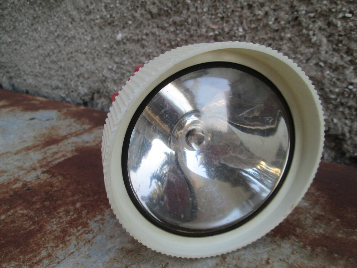 Vintage Flashlight Plastic Flashlight Hand Flashlight Big | Etsy