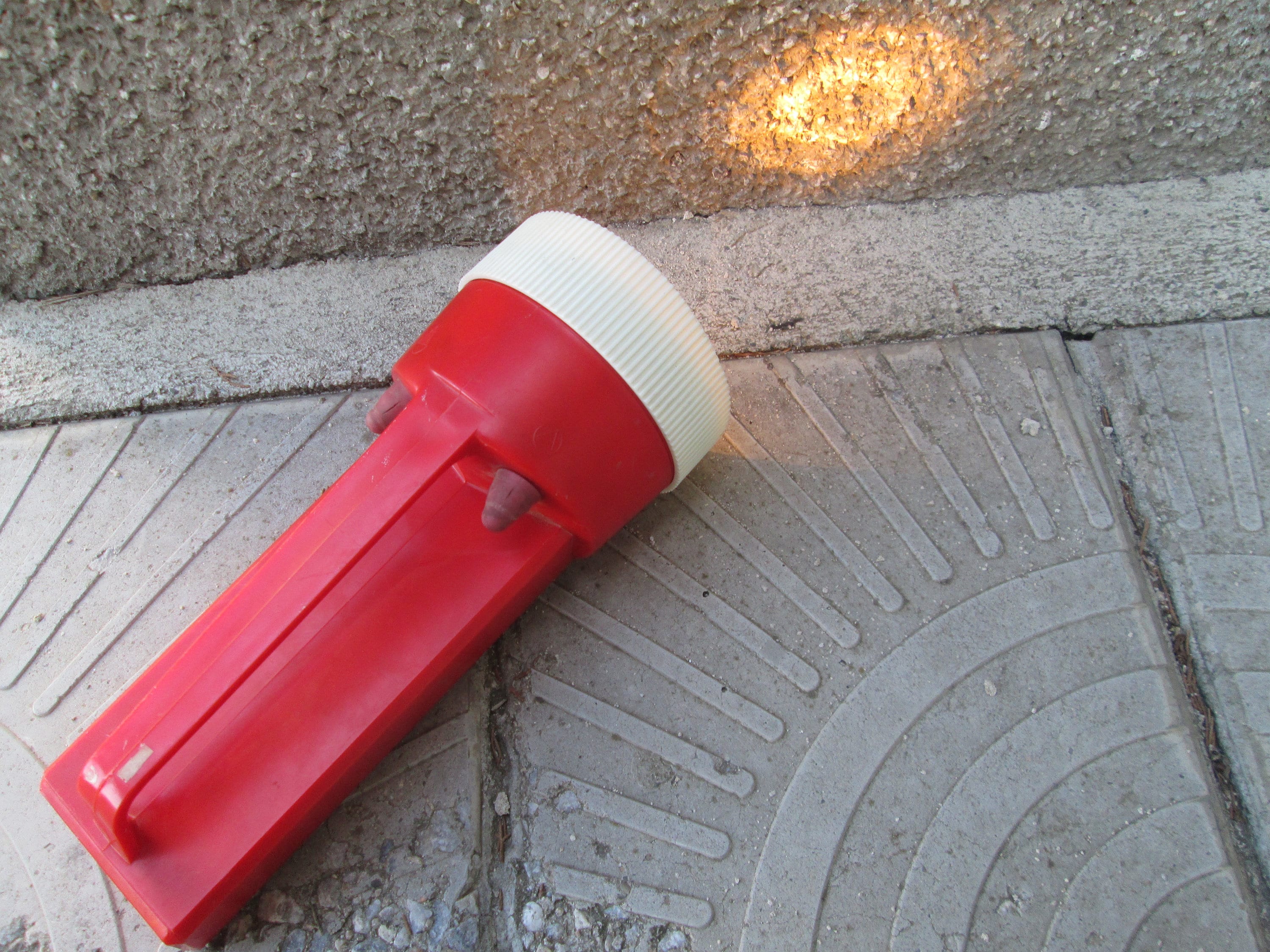 Vintage Flashlight Plastic Flashlight Hand Flashlight Big | Etsy