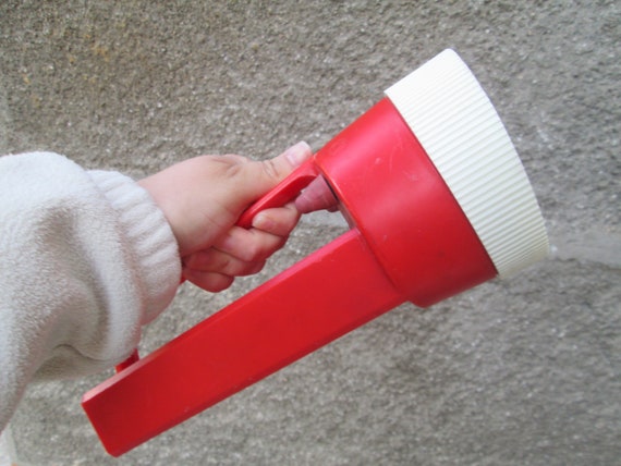 Vintage Flashlight Plastic Flashlight Hand Flashlight Big | Etsy