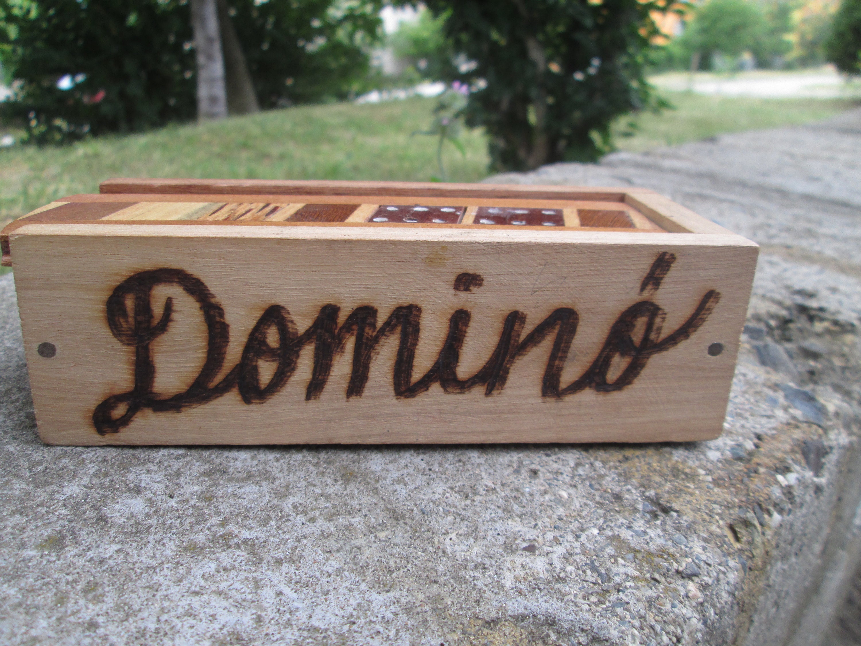 Handmade Wooden Domino Domino Wooden Domino Set Vintage - Etsy