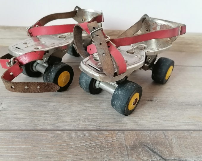 Vintage Roller-skates, Roller Skates, Metal Roller Skates, GDR Roller ...