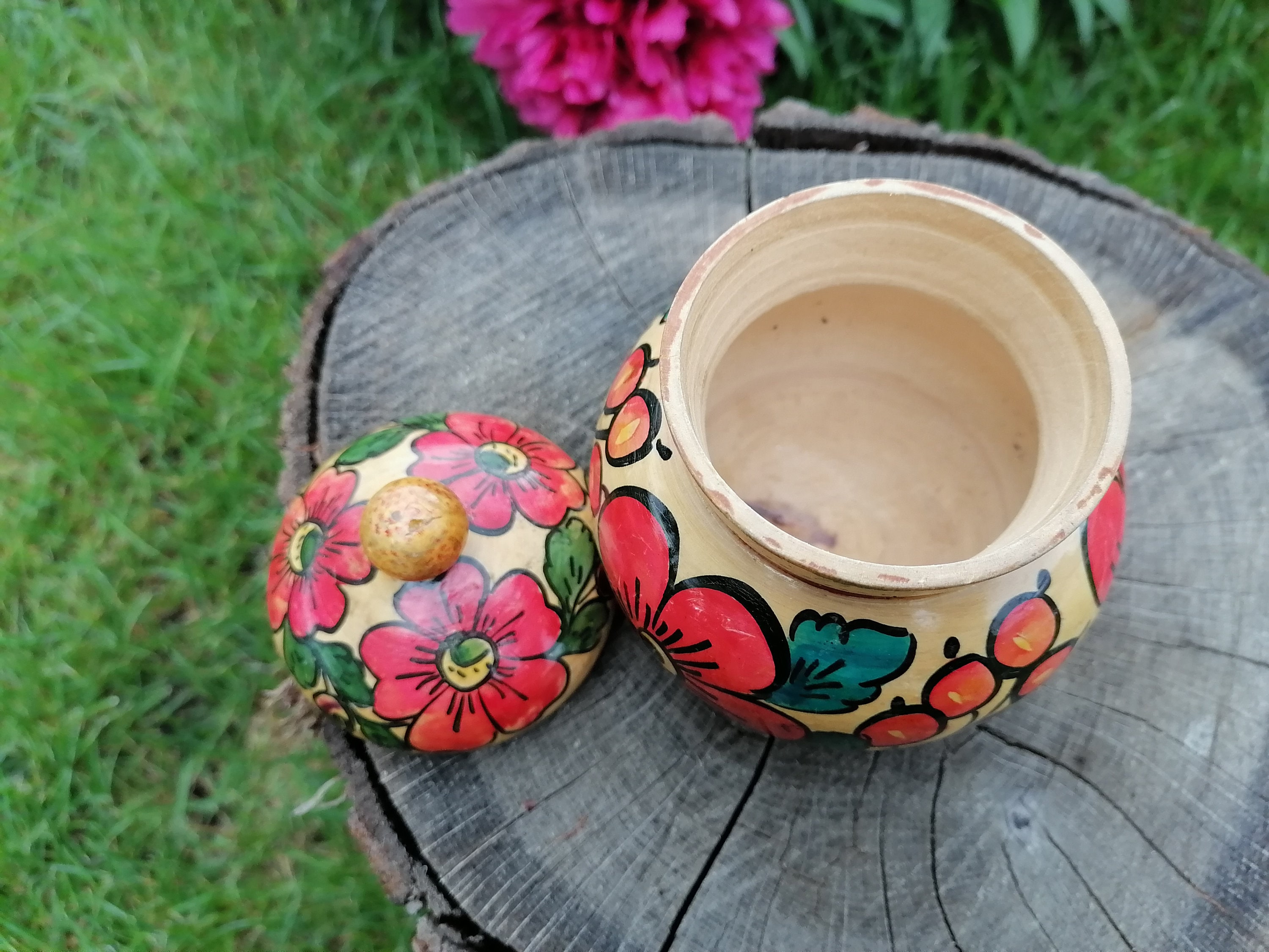 Soviet Wooden Box Floral Box USSR Box Hand Painted Box - Etsy
