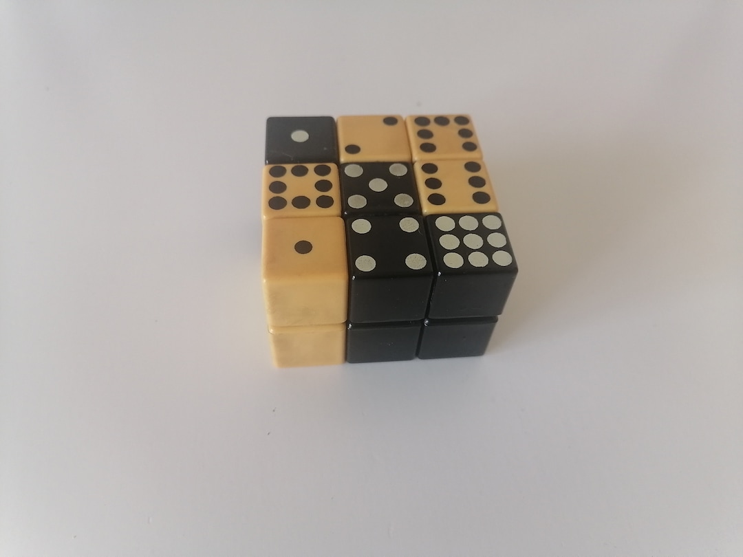 Vintage Rubik's Domino Cube: Retro Logic Puzzle Toy - Etsy