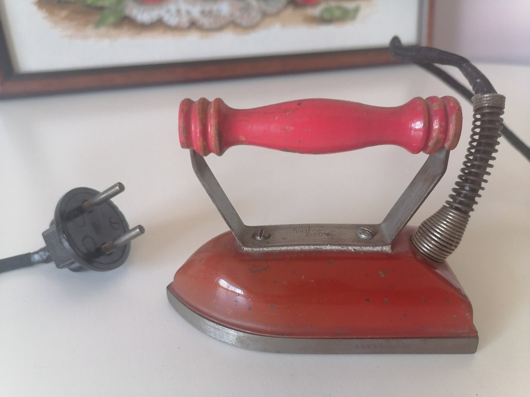 Portable Electric Iron, Working Iron, Small Travel Iron, Vintage ...