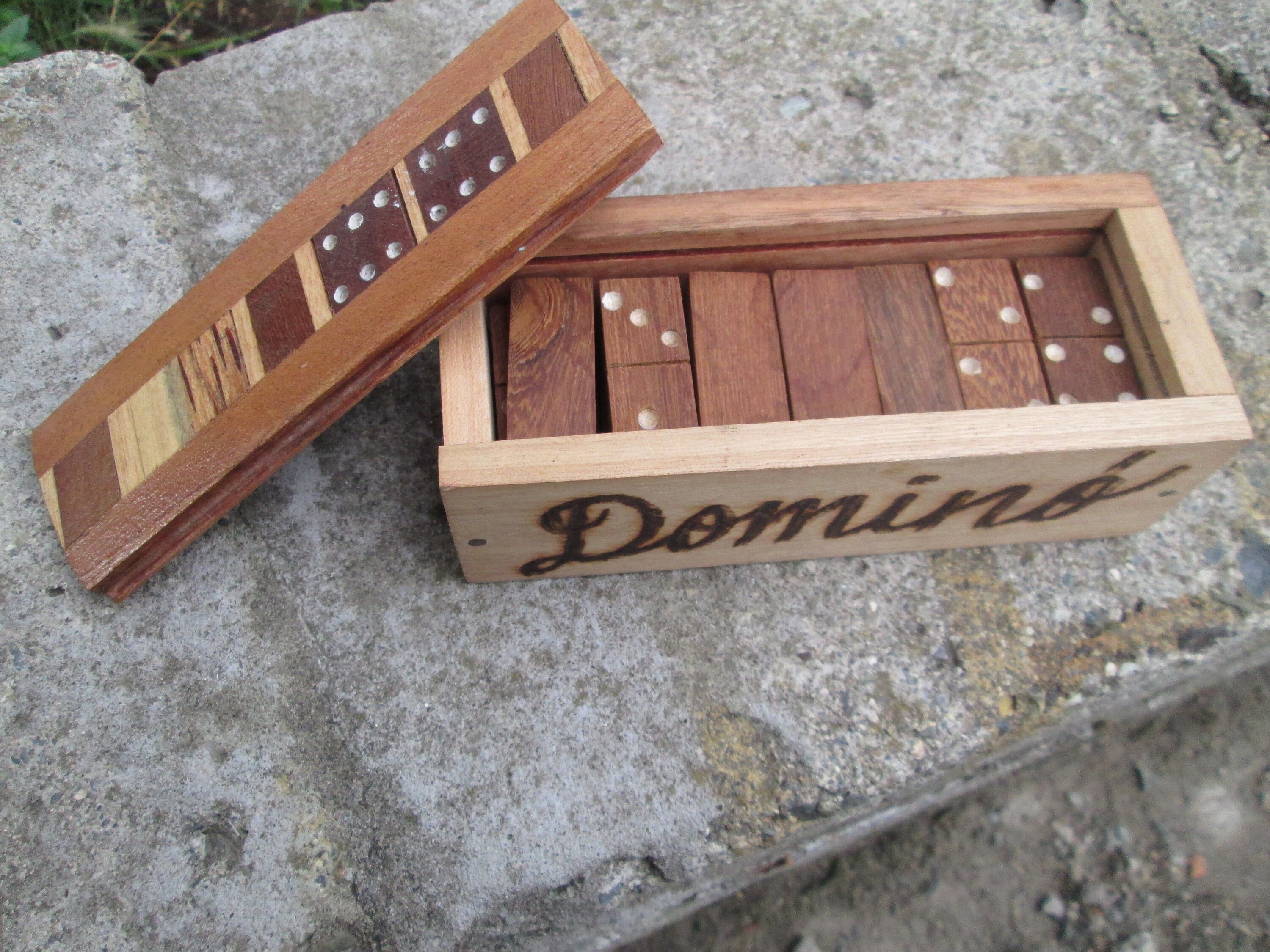 Handmade Wooden Domino Domino Wooden Domino Set Vintage - Etsy