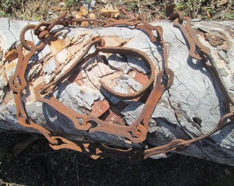 Antique Hand Forged Chain - Etsy