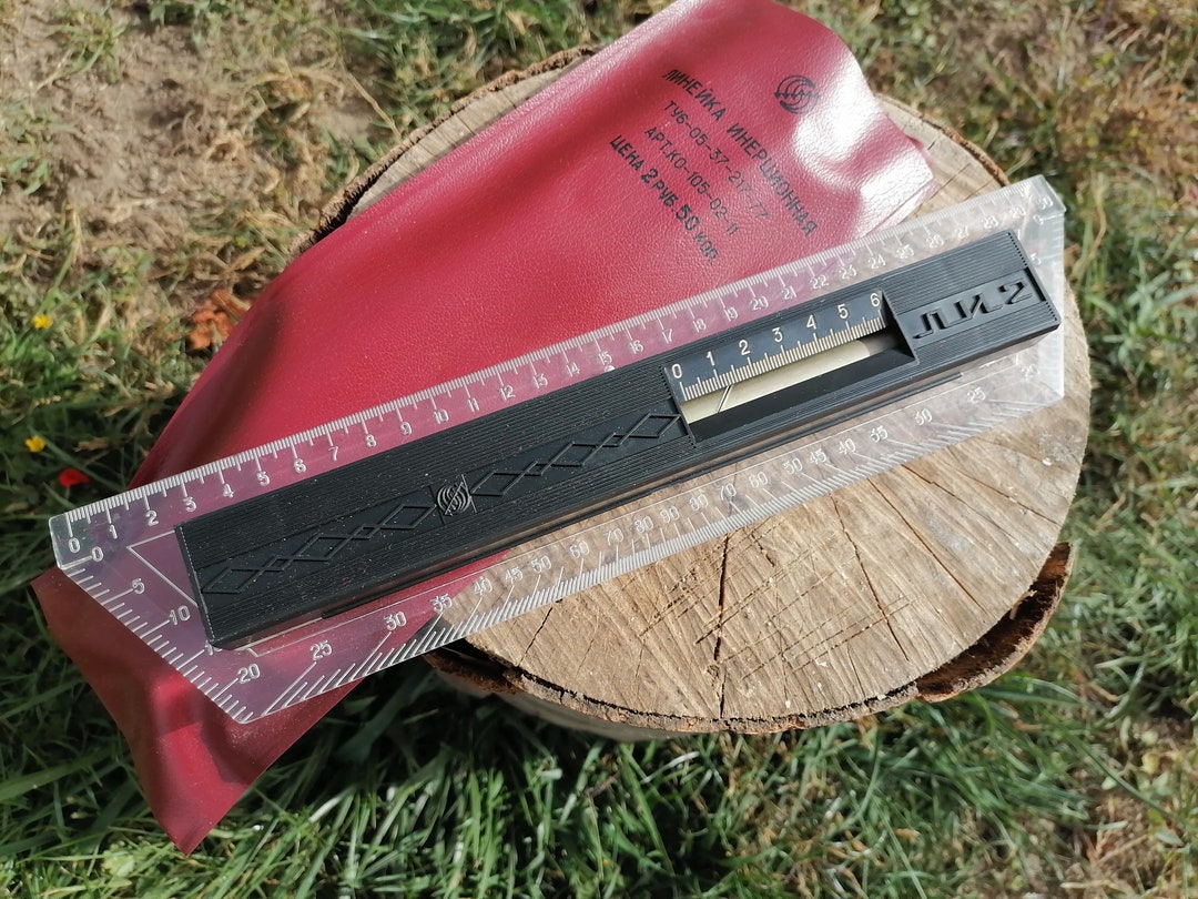 Measuring Ruler, Soviet Ruler, Vintage Ruler, Russian Ruler, Rolling ...