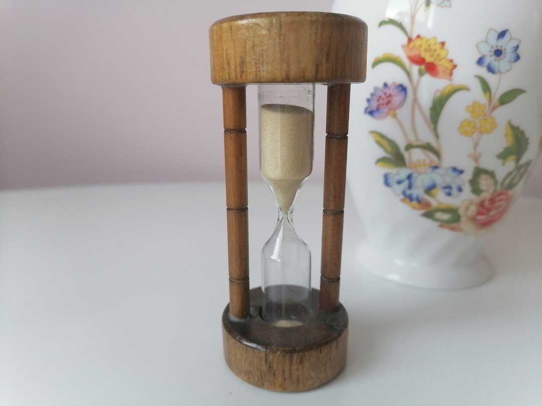 Sand Clock, Wooden Hourglass, Vintage Sand Timer, Vintage Sandglass ...