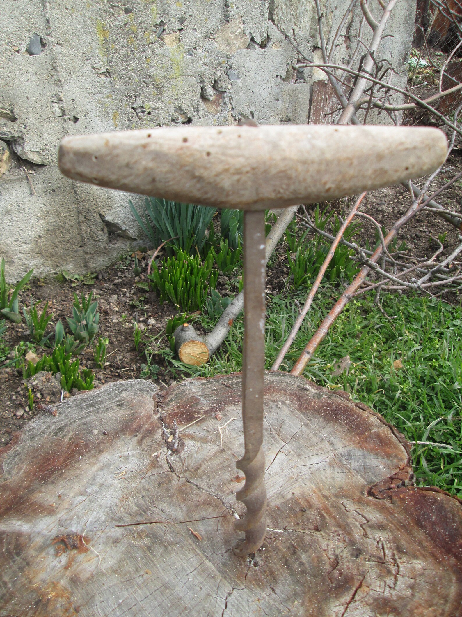 Antique Hand Drill: Rustic Woodworking Tool, Industrial Decor - Etsy