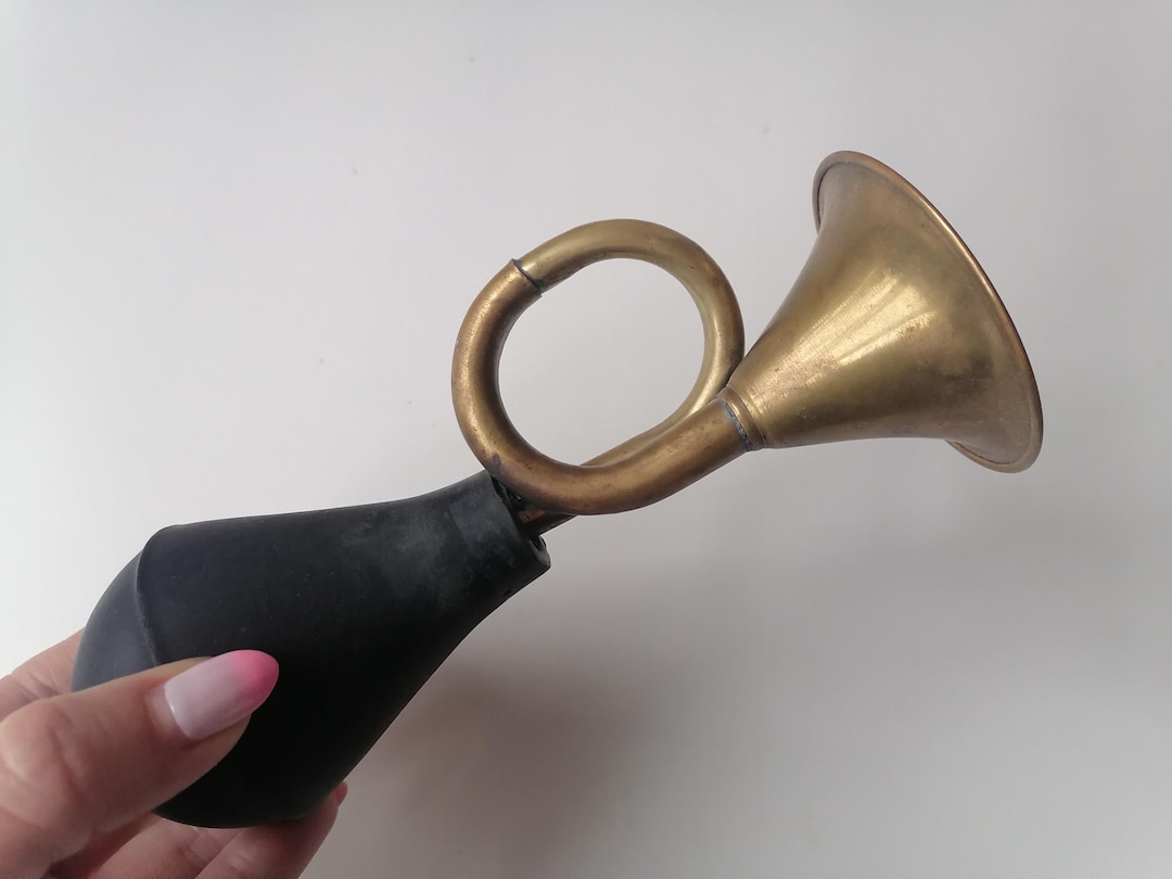 Vintage Brass Bike Horn: Retro Bicycle Trumpet Klaxon - Etsy