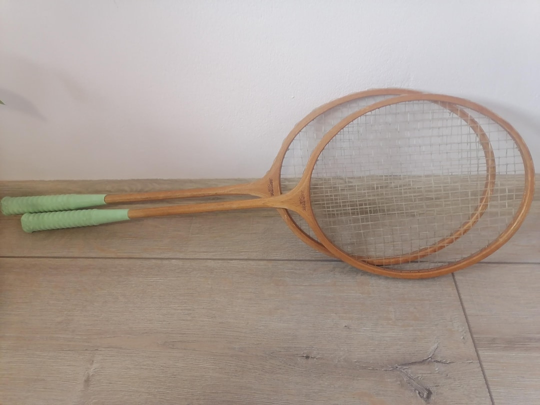 Pair DDR GERMINA Badminton Racquets, Vintage Badminton Rackets ...