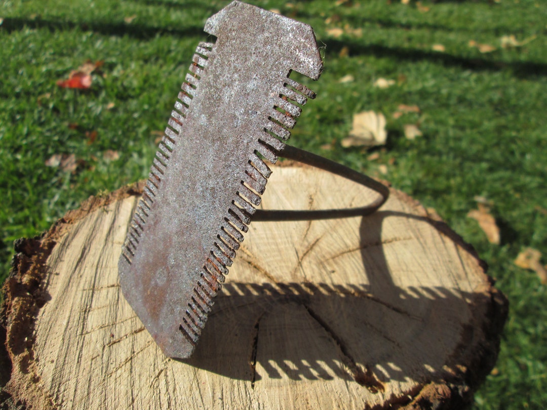 Primitive Iron Cow Comb, Hourse Comb, Handmade Iron Comb, Cattle Comb ...