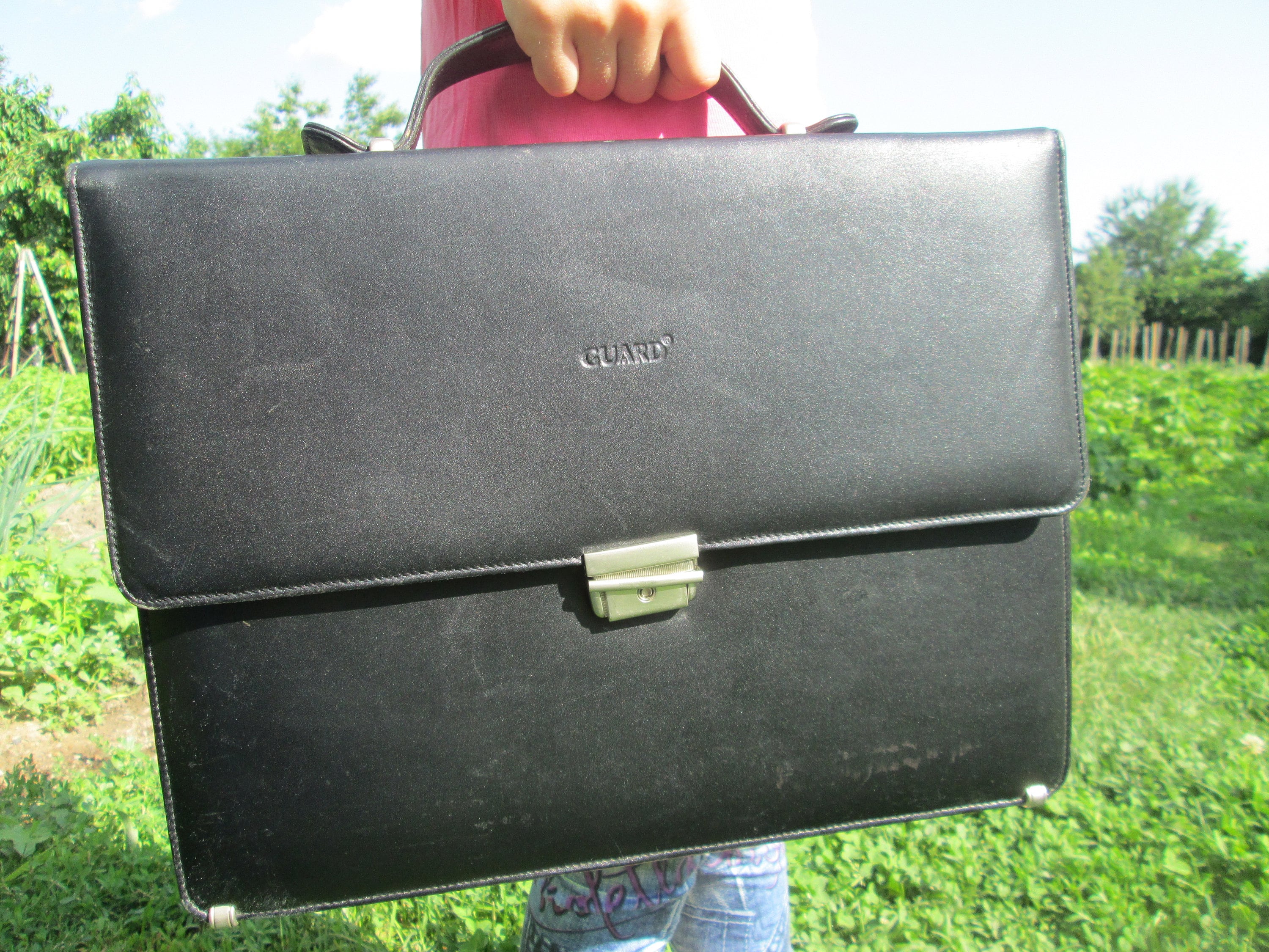 Valigetta nera valigetta vintage borsa avvocato borsa del | Etsy