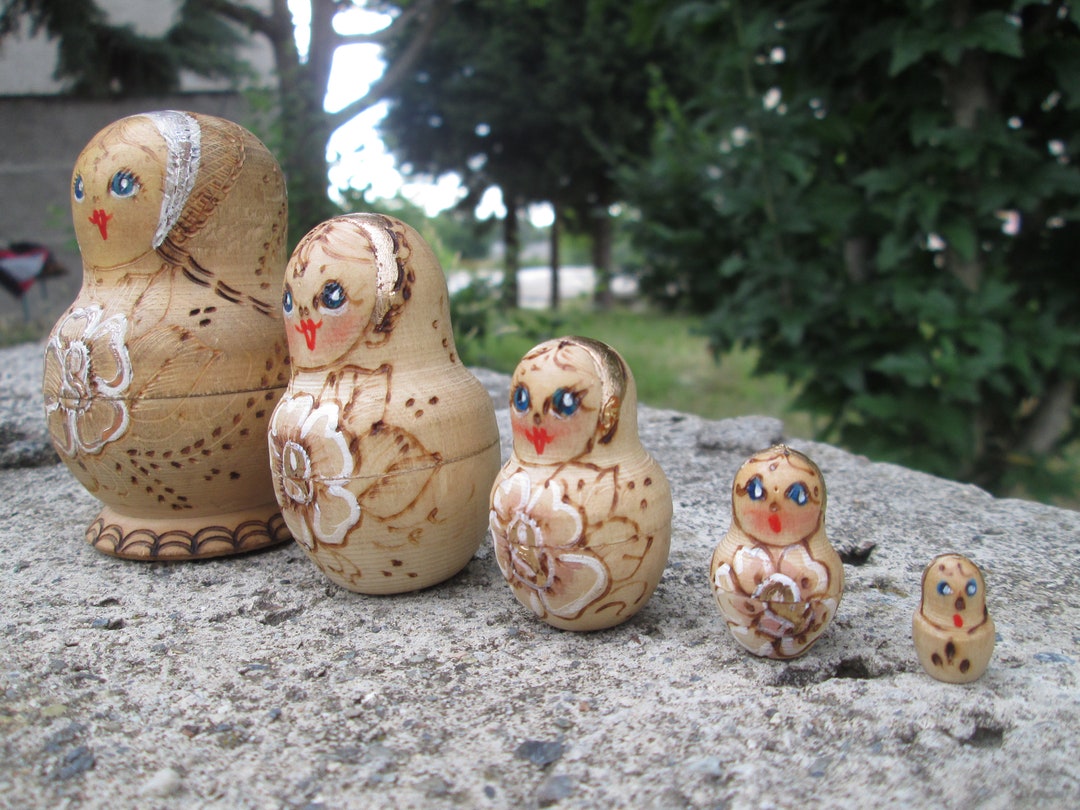 Vintage Soviet Dolls, Wooden Dolls, Soviet Matryoshka, Vintage ...