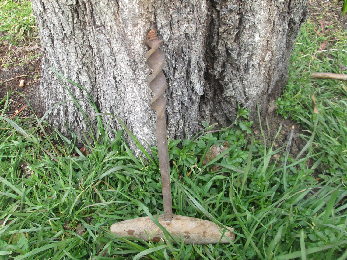 Antique Hand Drill: Rustic Woodworking Tool, Industrial Decor - Etsy