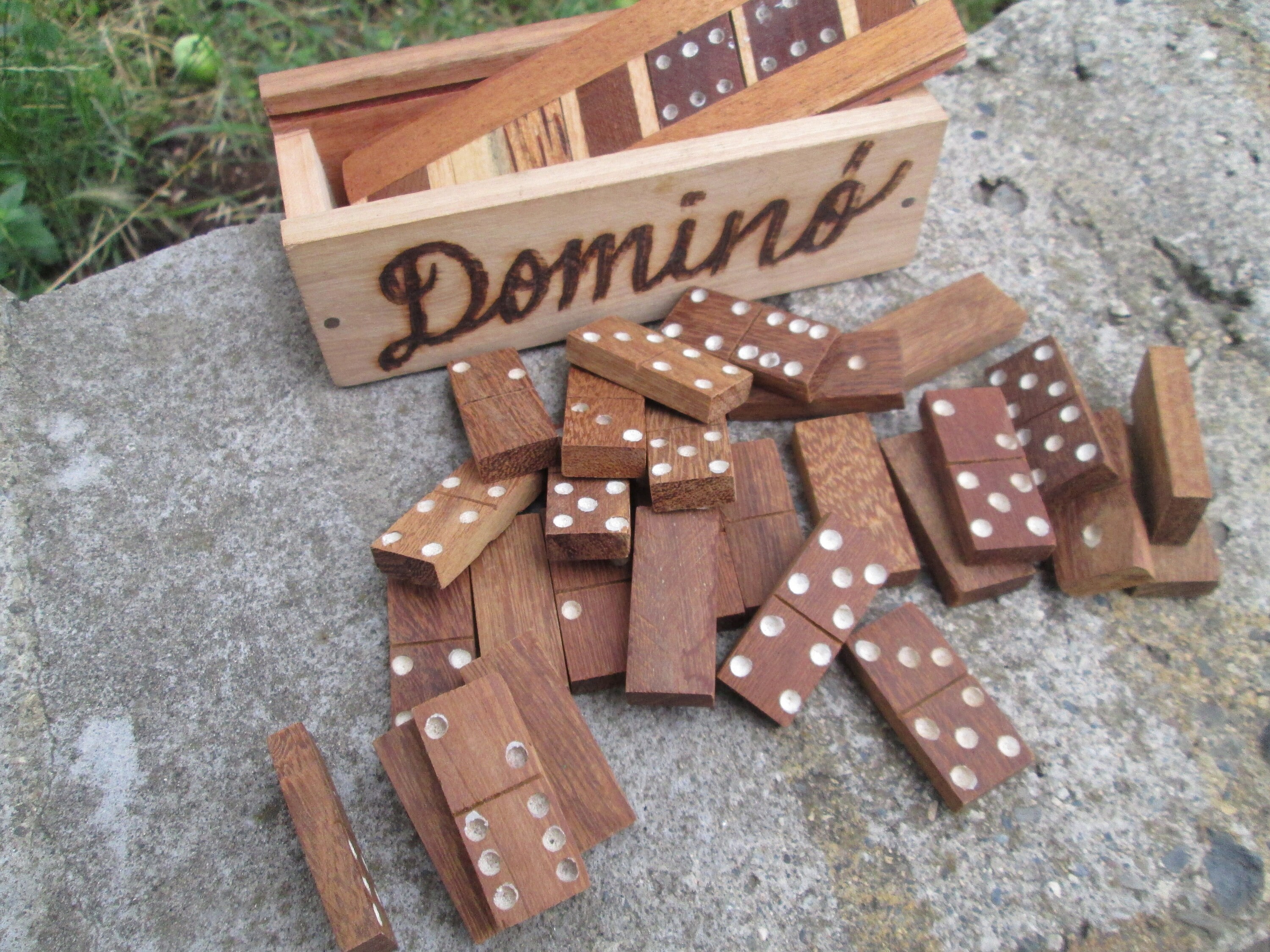 Handmade Wooden Domino Domino Wooden Domino Set Vintage - Etsy