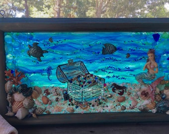 Sea Glass Window Art - Etsy