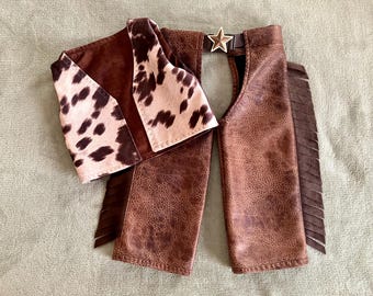 Felt Cowboy Chaps Outfit: Toddler Western Costume - Etsy