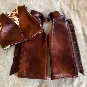 Baby/toddler/child's Faux Leather Chaps & Vest - Etsy