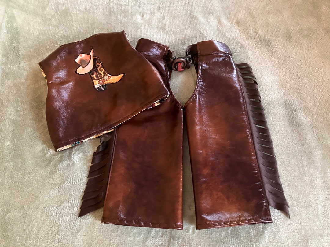 Baby/toddler/child's Faux Leather Chaps & Vest - Etsy
